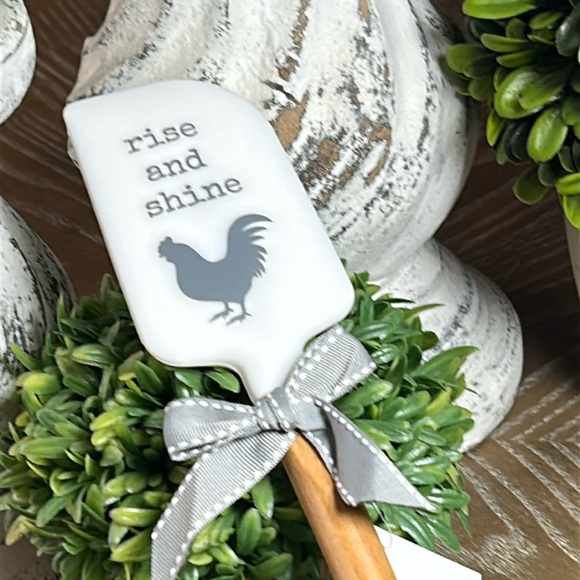 Kitchen | New Cottage Farmhouse Rise Shine Farm Rooster Wooden Handle ...